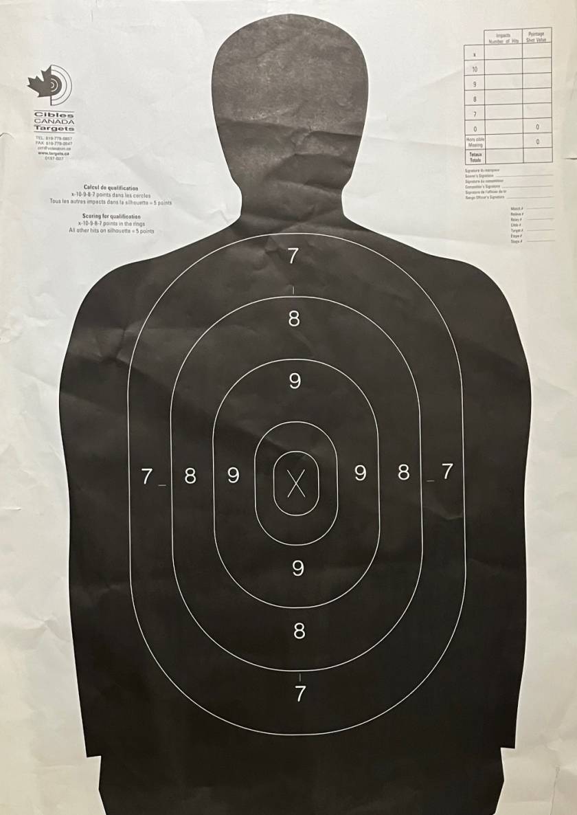 CCT B27 Black Full Size Silhouette Targets Law Enforcement 28×40 ...