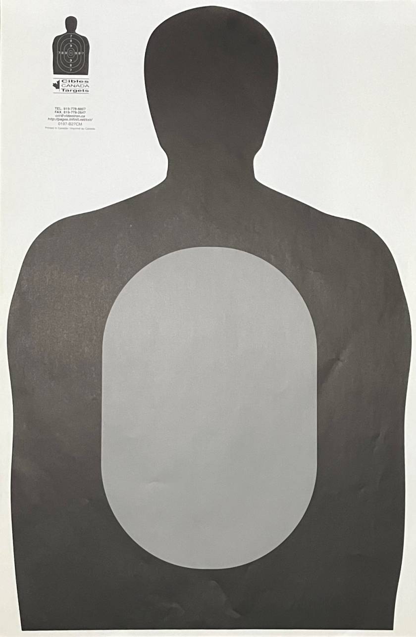 CCT B27CM Law enforcement Silhouette with Center Mass Target – Cibles ...