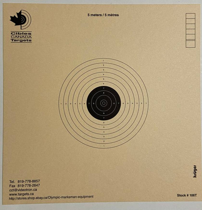 CCT 17x17cm 5 Meters Air Pistol Indoor Shooting Training Targets ...