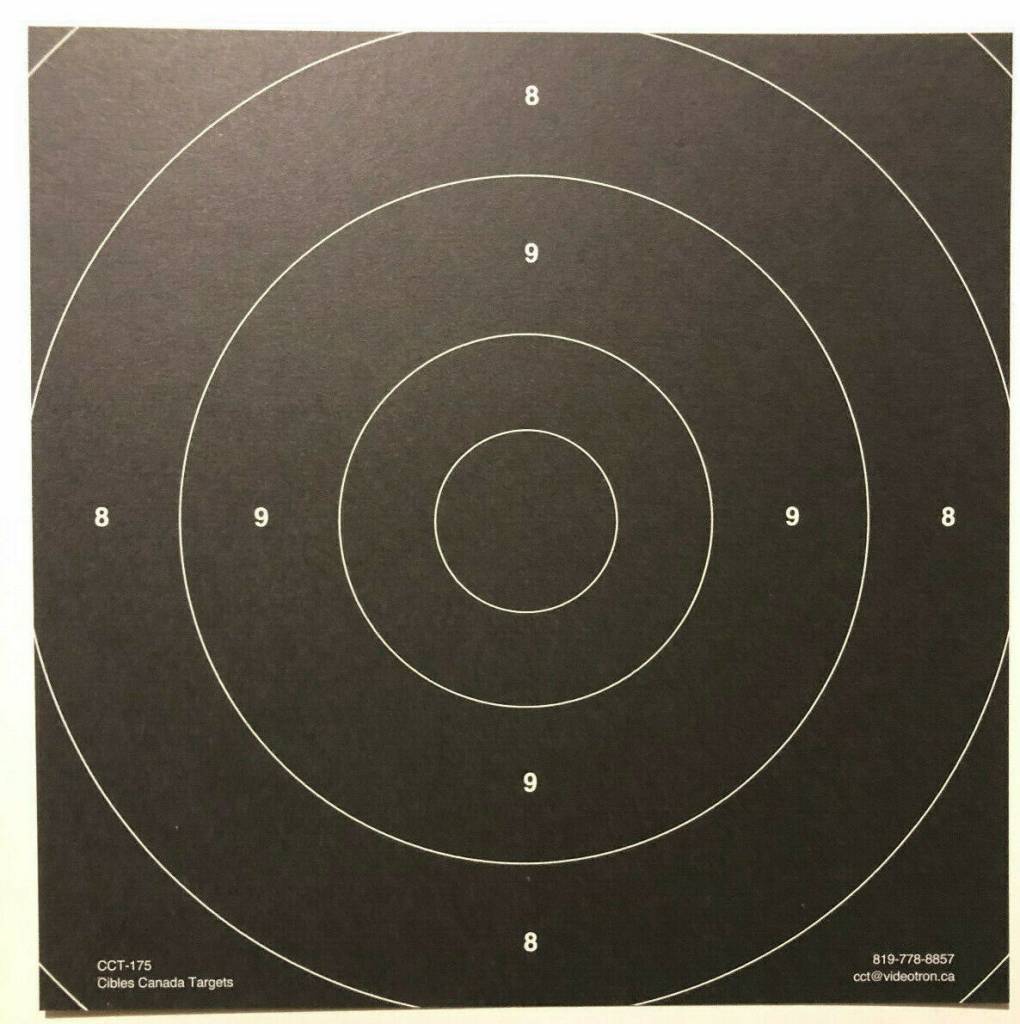 CCT #175 20 Yards ISSF Rapid Fire Pistol Center patch – Cibles Canada ...