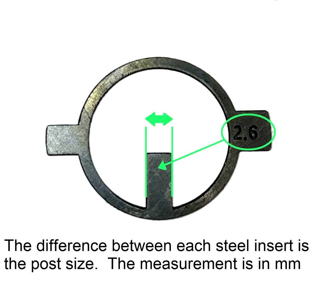 Feinwerkbau 16mm Front sight metal inserts Post type – Cibles Canada ...