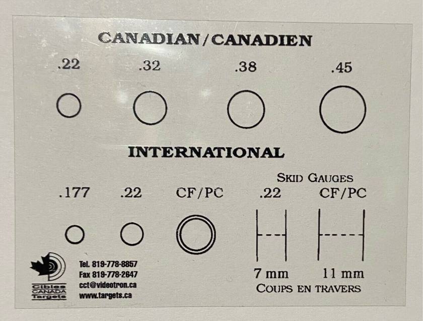 CCT Scoring Overlays ISSF for .22, .32, .38, .45 – Cibles Canada Targets