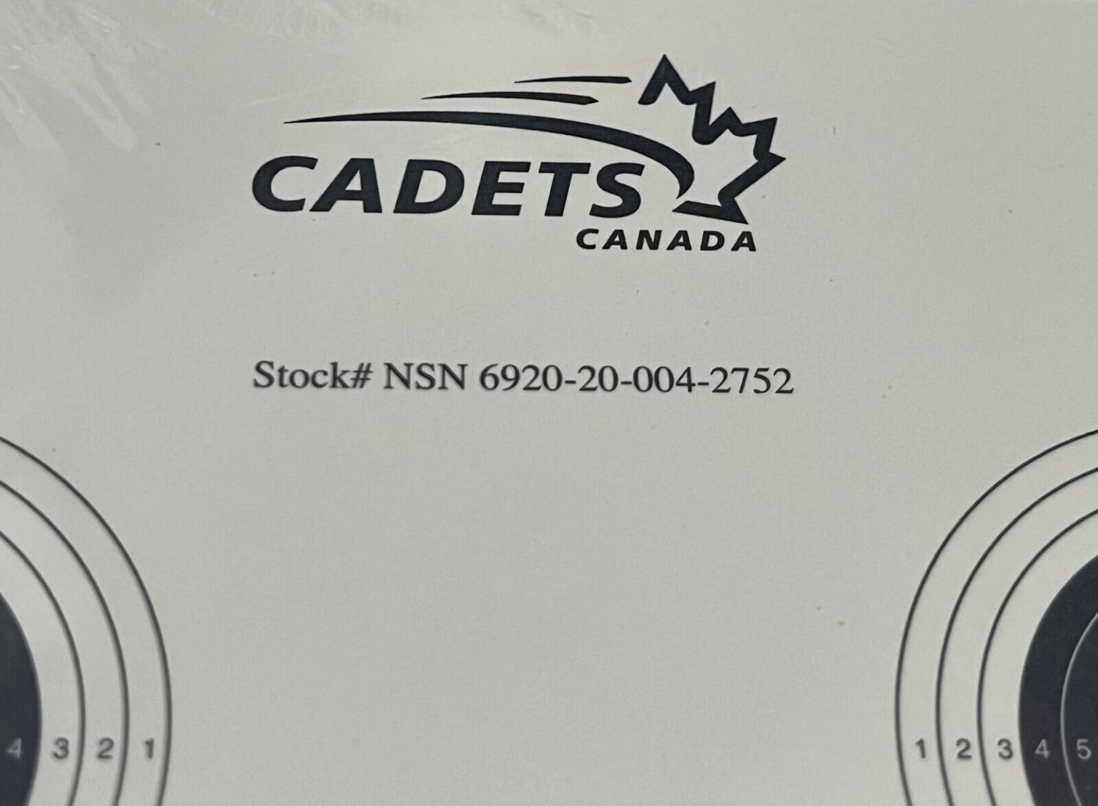 Cadet Canada Competition Target for use w/ Daisy 853C 10 metres (32 ...