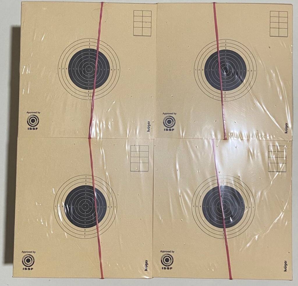 10x10cm Air Rifle 10 meters Targets Krüger ISSF 4×250/packs Kruger ...