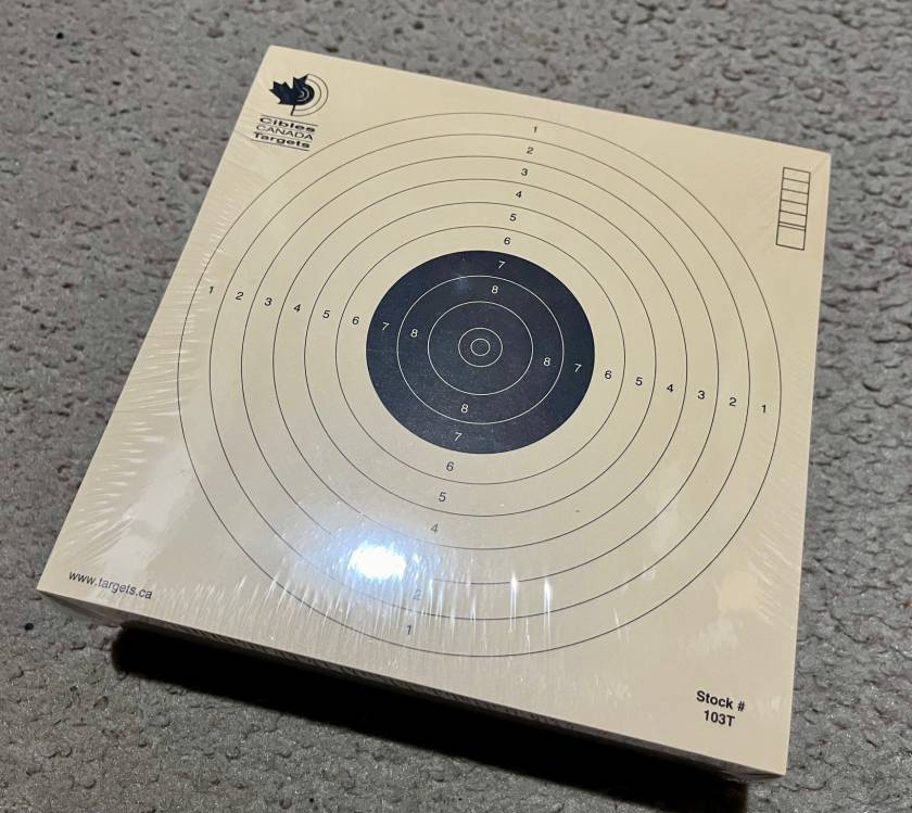 CCT Practice 17x17cm Air Pistol 10 meters Targets – Cibles Canada Targets
