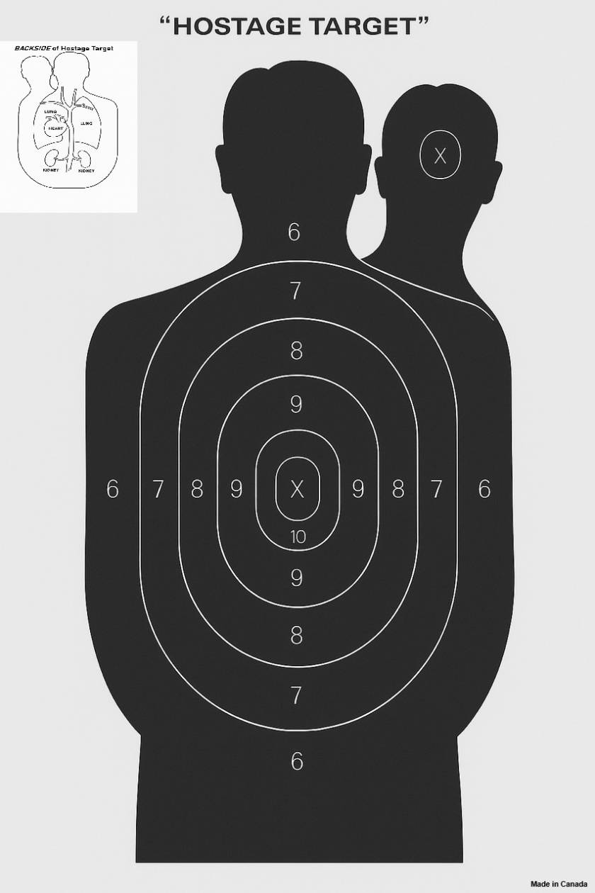 Hostage training targets – Cibles Canada Targets
