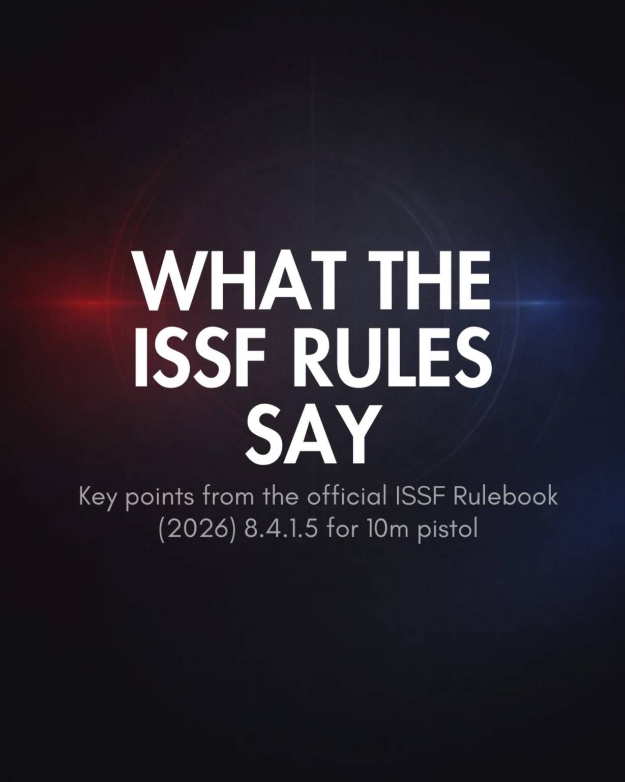 New ISSF grip rule explained by Morini – Cibles Canada Targets